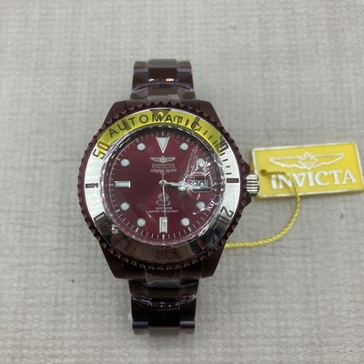 Brand New Invicta 27535 Mechanical Automatic Pro Diver 47mm Burgundy ...