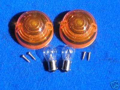 CLASSIC MINI FRONT AMBER LIGHT LENS + CLEAR BULB KIT, ---FREEPOST--- | eBay