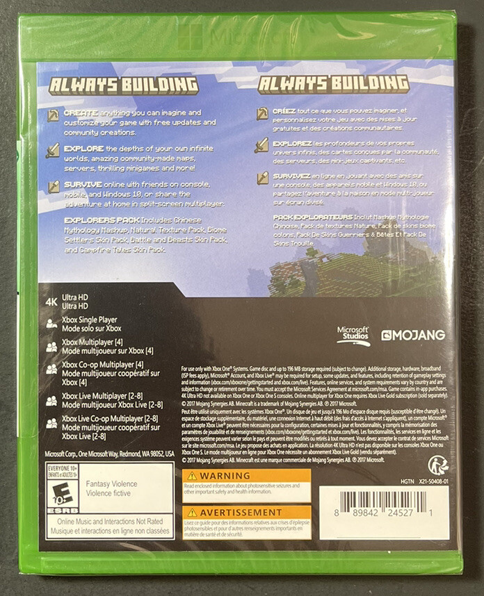 Minecraft [ Explorers Pack ] (XBOX ONE) NEW | eBay