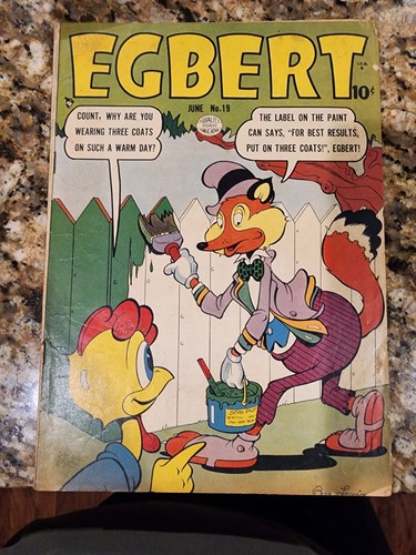 Egbert #19 arnold quality comics 1950 Golden Age Funny Animals cartoon ...