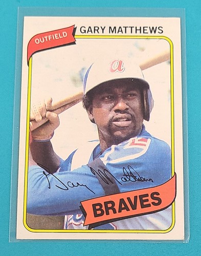 1980 Topps #355 Gary Matthews Atlanta Braves BASEBALL Card A9 | eBay