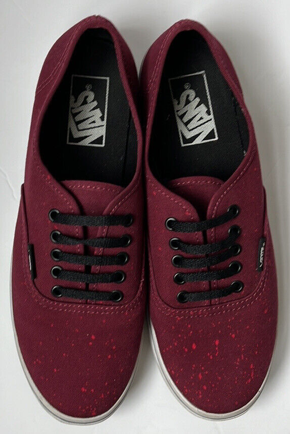 Vans Unisex Adult Authentic Lo Pro Skate Shoes Maroon Red Vans Unisex Adult Authentic Lo Pro Skate Shoes Maroon Red