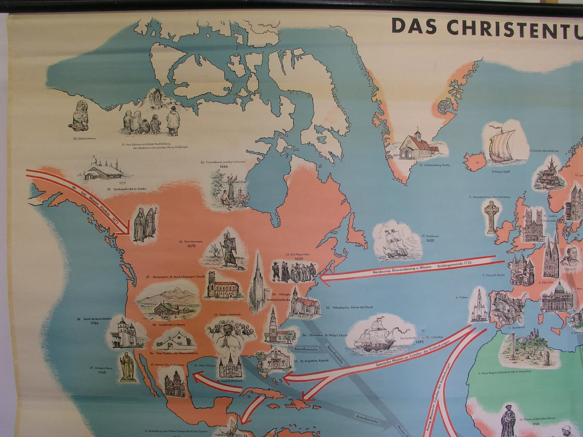 Christianity Religion Map