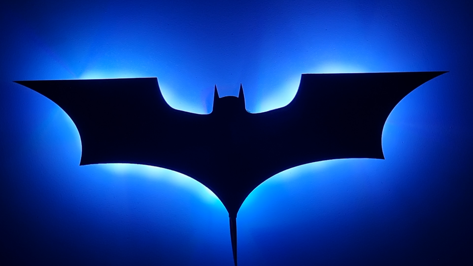 Batman logo LED night light, dark knight themed light | eBay UK