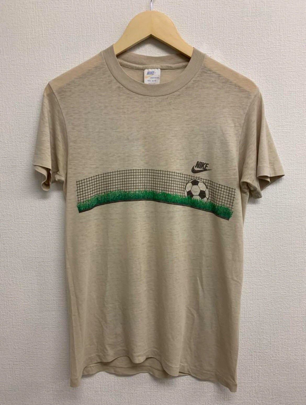 Vtg 70s Nike L Swoosh Spellout Orange Tag Sportswear … - Gem