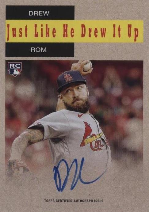 2024 Topps Archives - 1958 Topps TV Westerns Autographs Drew Rom #58WA ...