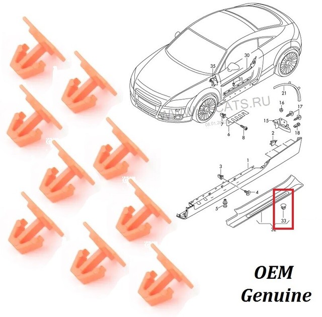 Genuine Audi Clip 8J0853909A OEM for sale online | eBay