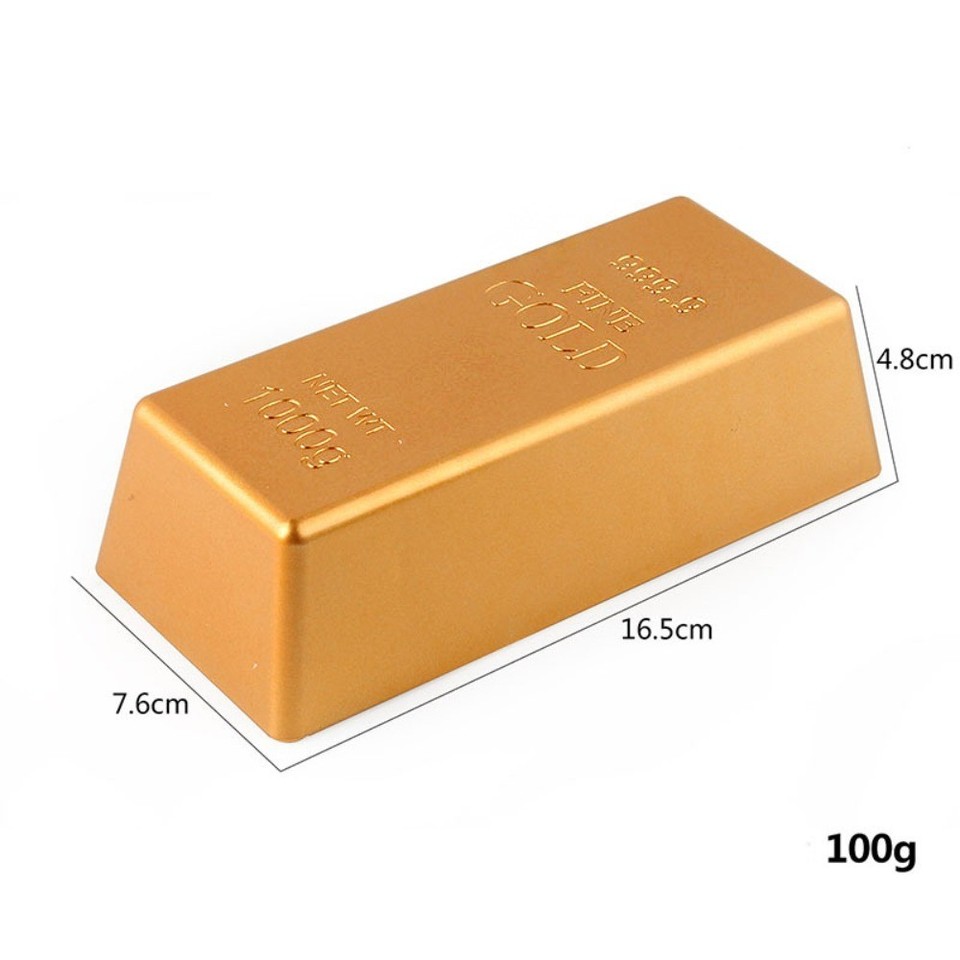 Fake Fine Gold Bar Prop Party Decor Ornament Bullion Toy Gifts Movie ...
