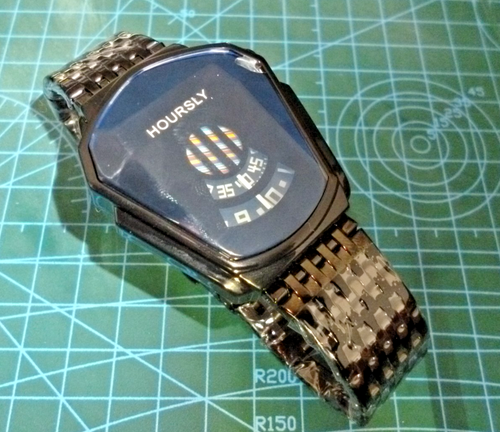 Men’s Jump Hour Style Watch By Hoursly Black Quartz Watch Conversation ...
