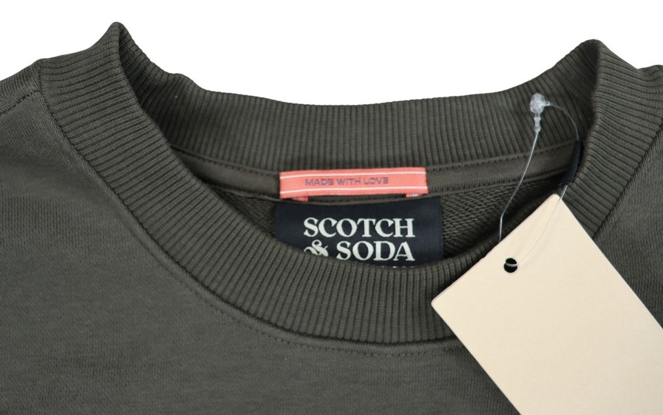 Scotch & Soda Embroidery Accented Crew Pullover Men's Sweatshirt S NWT ...
