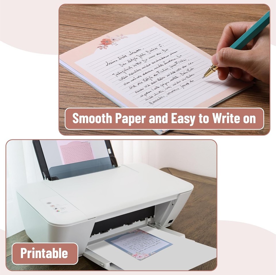 Mr. Pen- Stationery Writing Paper 60 Lined stationery papers, Misty ...