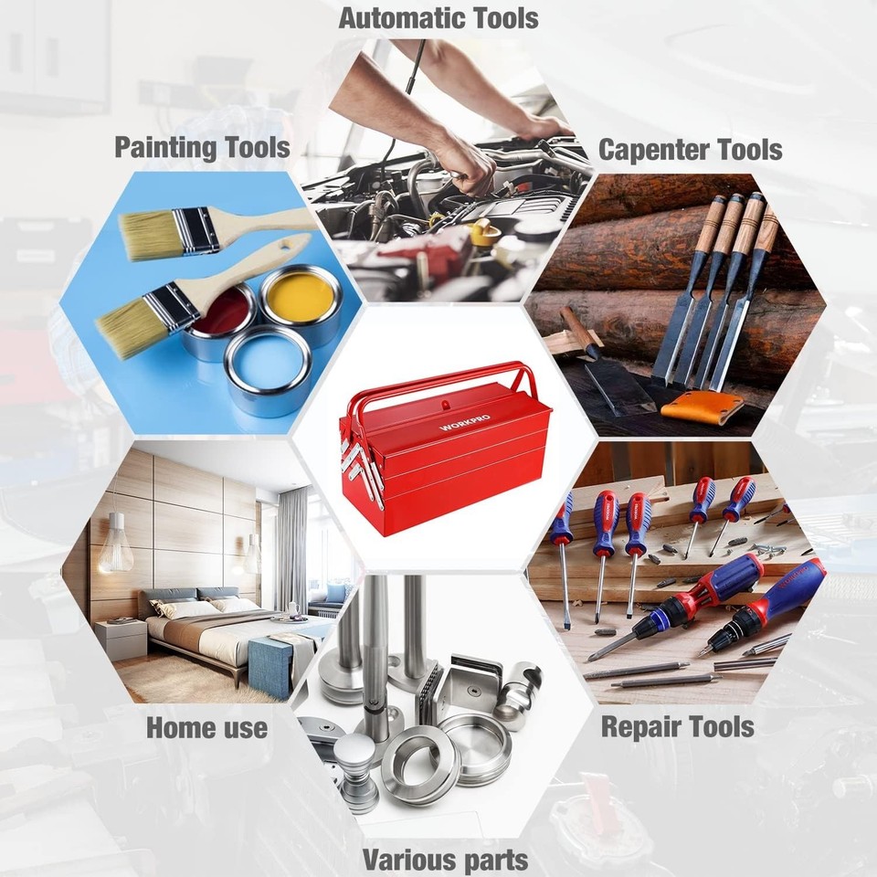 Efficient 18-Inch Multi-Function Tool Box | eBay