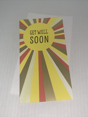 Hallmark Get Well Soon/Feel Better Card: Radiating Sun Sunshine Better ...