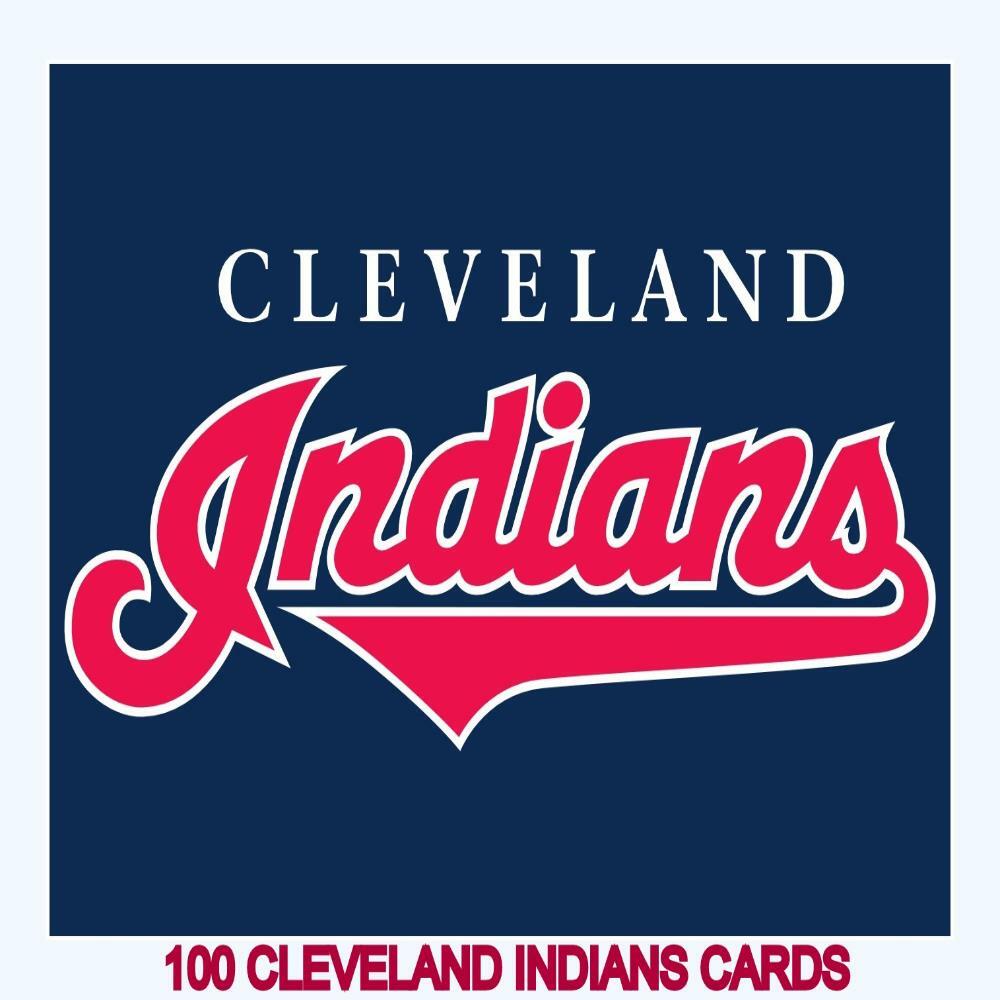 100 DIFFERENT CLEVELAND INDIANS CARDS TEAM COLLECTION SET LOT LINDOR ...
