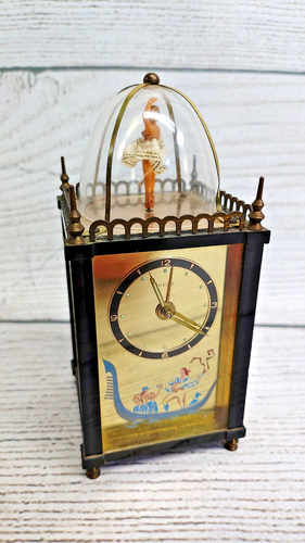 Antique Thorens Dancing Ballerina Music Box Alarm Clock Made in Germany ...