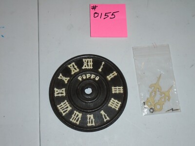 4" Poppo cuckoo clock dial, hands, nut, 3 small nails | eBay
