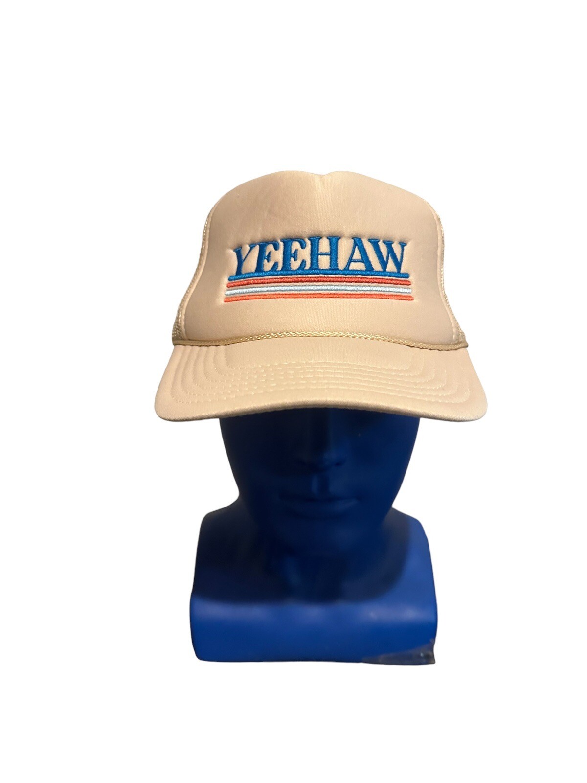 vintage yeehaw embroidered script Rope trucker hat sn… - Gem