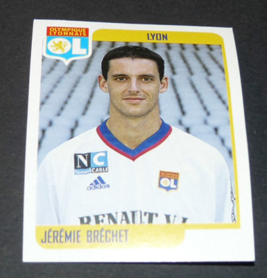 #158 J. BRECHET OLYMPIQUE LYONNAIS LYON OL PANINI FOOT 2002 FOOTBALL ...