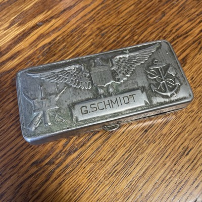 VINTAGE MILITARY WW1 SHAVING KIT EAGLE SHEILD GILLETTE RAZOR SERVICE ...