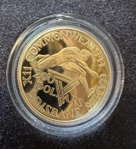 1982 $200 Proof 22 Carat 1982 Brisbane Commonwealth Games Gold Coin ...