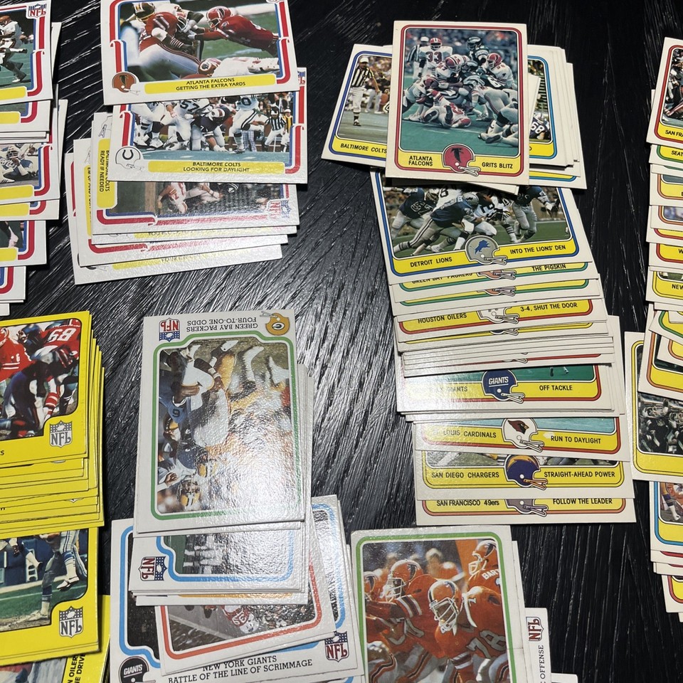 1977/78/79 -80s Fleer “NFL Teams in Action” Card Lot of 209 Total Cards ...