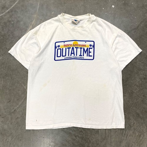 VTG Back To The Future Outa Time License Plate T Shirt Universal ...