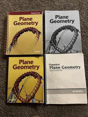 Abeka Plane Geometry STUDENT TEACHER SET Math Homeschool Grade 9 10 11 ...