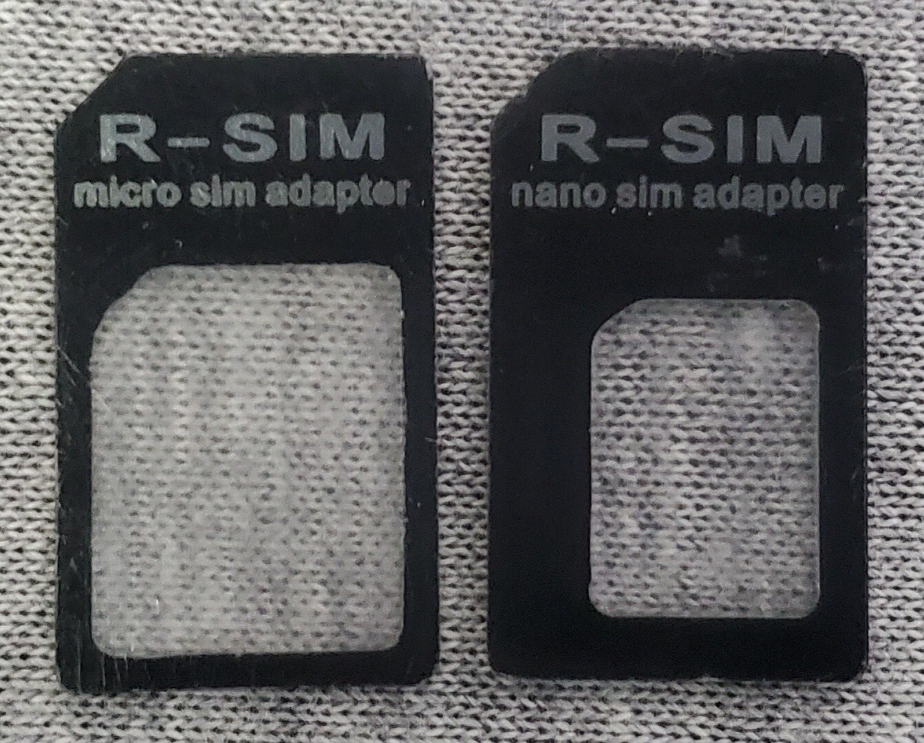 SIM Card Adapter KIT 2-Pack by R-SIM(Black)-Micro to Standard & Nano to ...