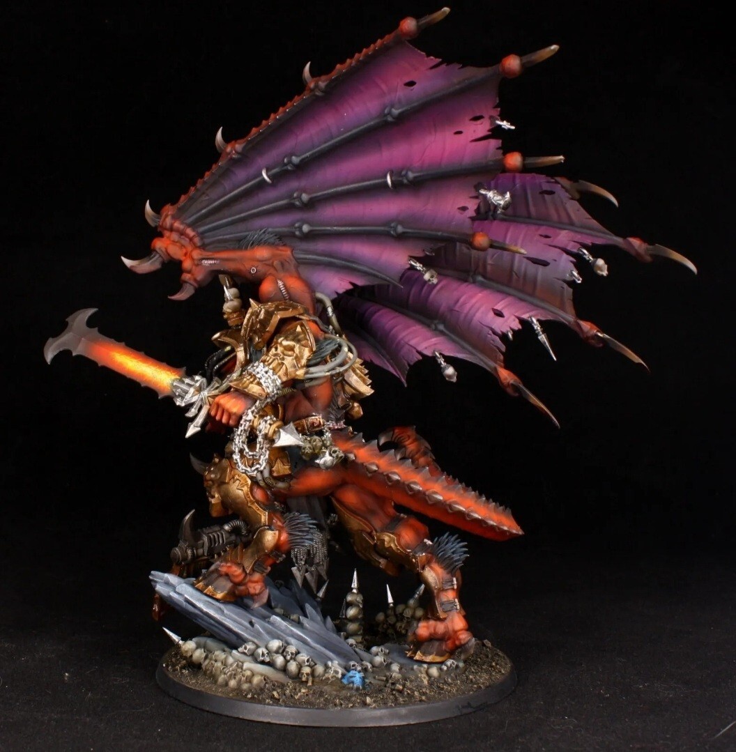 Angron Daemon Primarch Of Khorne Chaos World Eaters Pro Painted ...