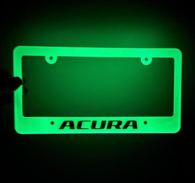 ⭐️ GLOW IN DARK Luminescent Luminous License Plate Tag Cover Frame ⭐️ ...