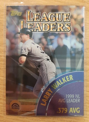 2000 TOPPS LARRY WALKER NOMAR GARCIAPARRA LEAGUE LEADERS #461 ROCKIES ...