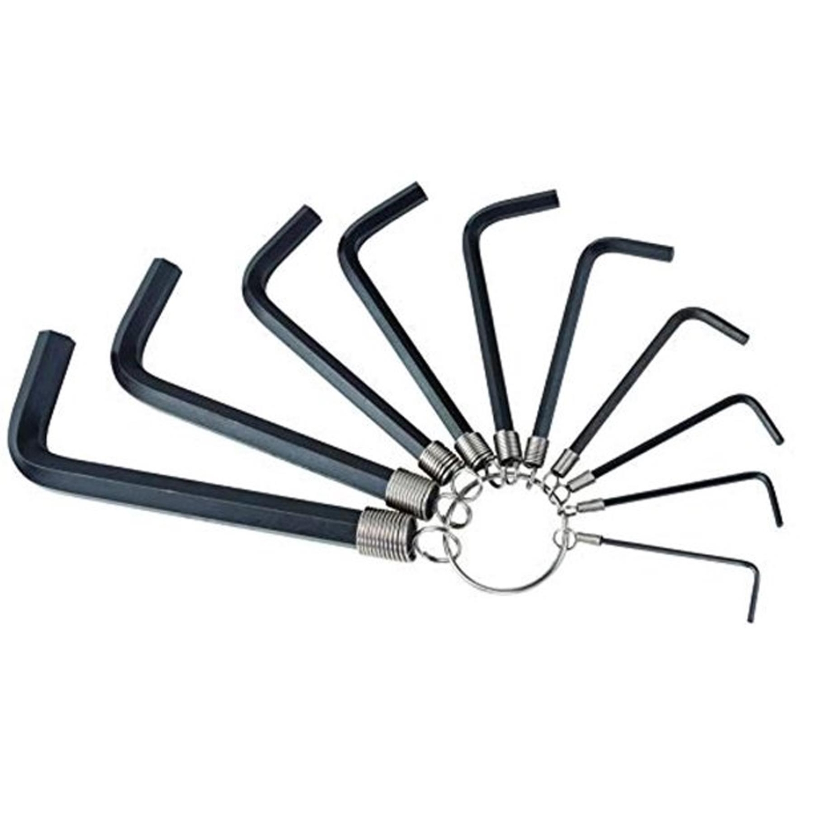 10Pc Quality Small-Large Hex Allen Key Set 90 HEX Angled Wrenches ...