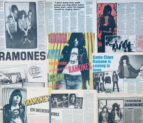 RAMONES 1975 - 1983 UK Magazine CLIPPINGS Cuttings Lot PUNK | eBay