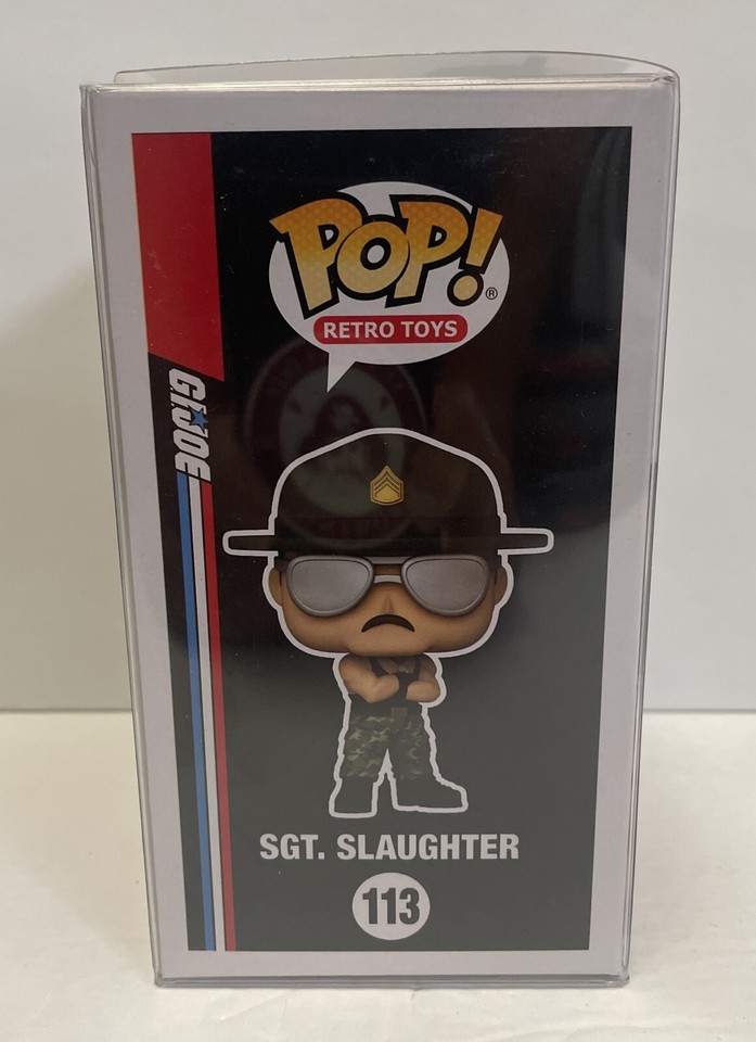 FUNKO POP! G.I. Joe Sgt. Slaughter 113 2002 Fall Convention autographed 889698670319 | eBay