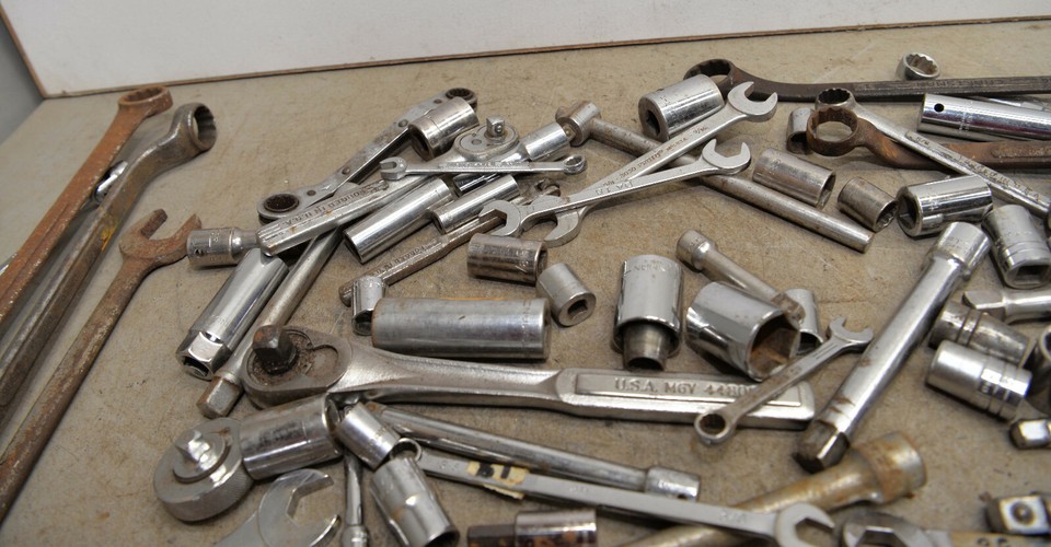 Vintage mechanic tool all US made Craftsman Mac Proto wrench ratchet ...