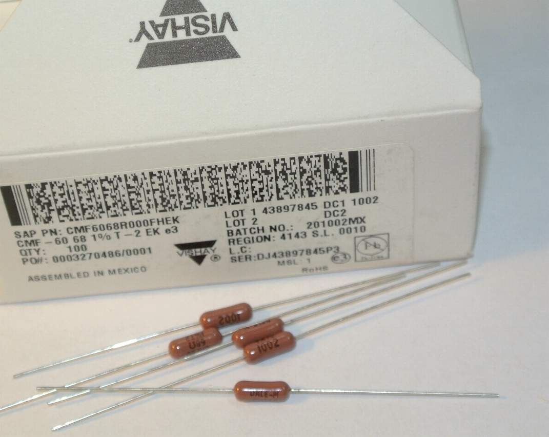 68R 1% 1W CMF-60 VISHAY CMF6068R000FHEK Metal Film Resistors [QTY=10pcs ...