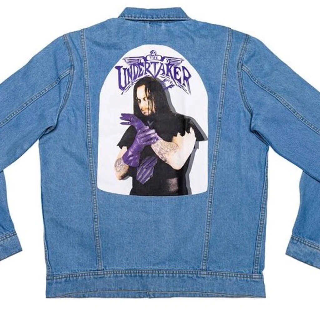 *SOLD OUT* NWT HOF The Undertaker Denim Jean Jacket WWE WWF Size M ...