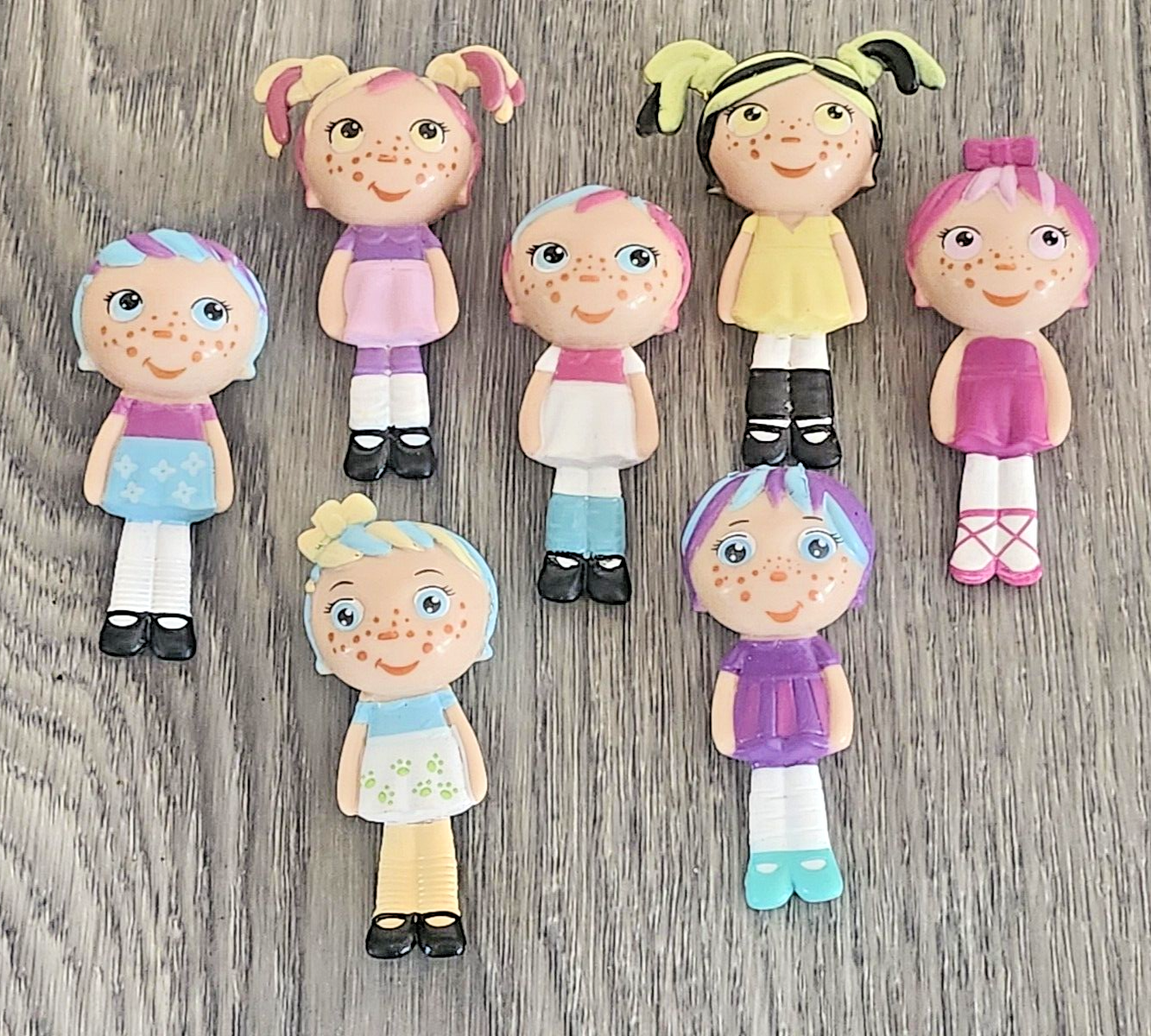 Flip Zee Girls Mini Dolls Lot of 7 Figures | eBay