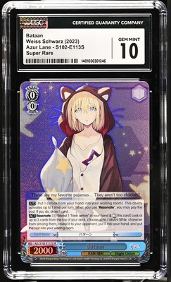 Weiss Schwarz TCG: GRADED 2023 Azur Lane Bataan S102-E113S SR GM 10 CGC ...