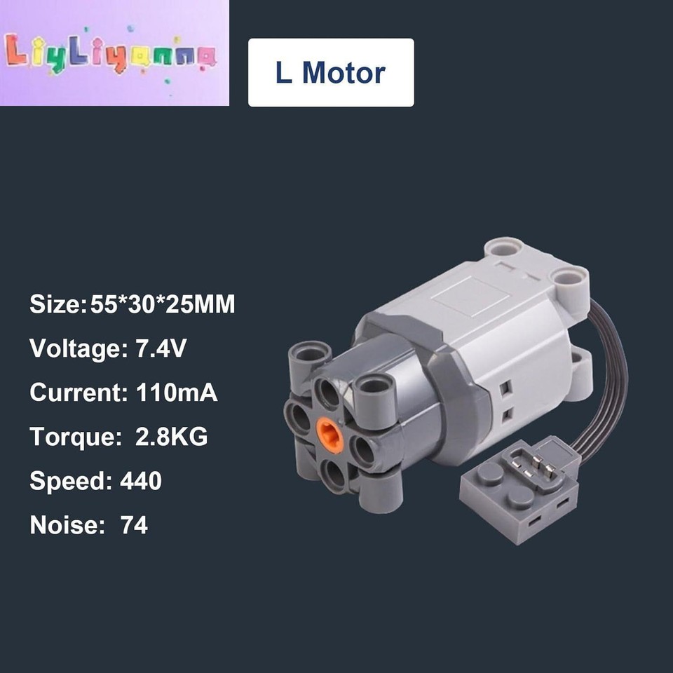9-in-1 Technic Motor Kit for Lego Power Functions - M & L Motors ...