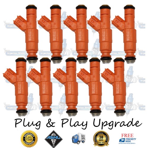 Upgrade 4 Hole Bosch Ford Super Duty 6.8L 10x Fuel Injectors 0280155917 ...