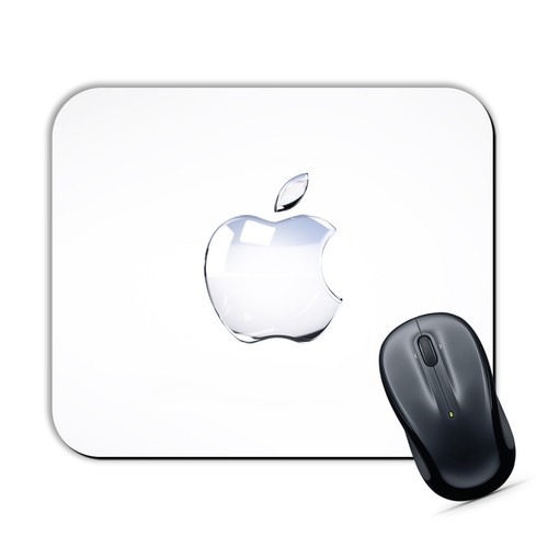 CLEAR APPLE EFFECT MOUSE MAT Pad PC Mac iMac MacBook Gaming High ...