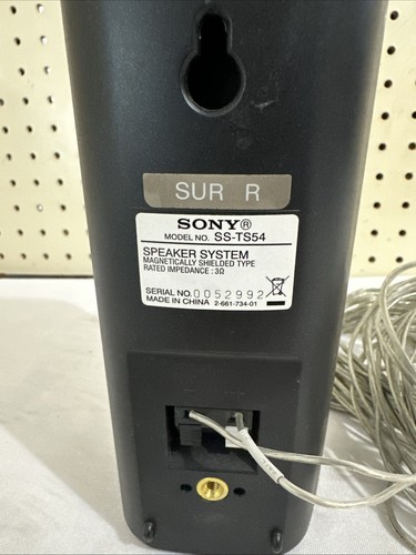 Sony Home Theater Speaker System RIGHT Wall Mount SS-TS54 | eBay