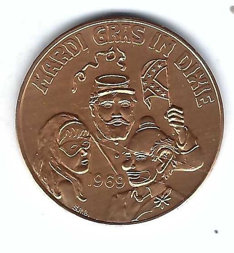 1969 CIVIL WAR CONFEDERATE STATES CSA REBEL SOLDIER DOUBLOON COIN TOKEN ...