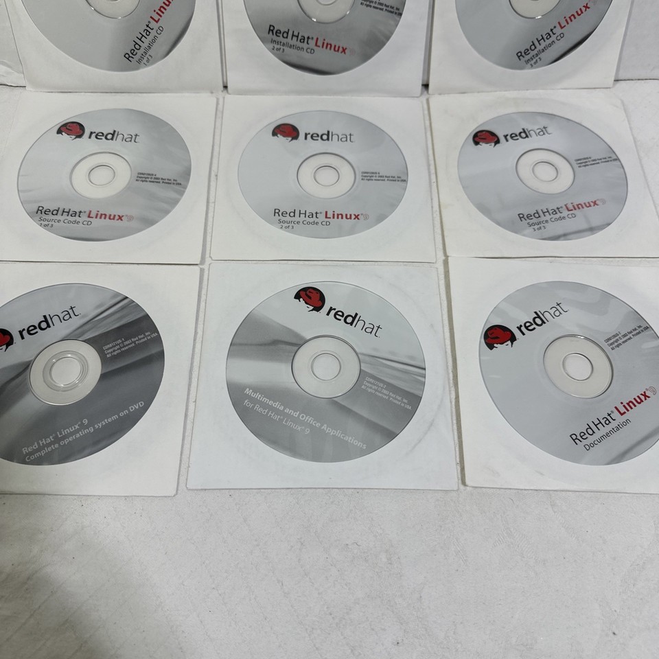 Red Hat Linux 9 Complete Operating System On Dvd 9 CD Set | eBay