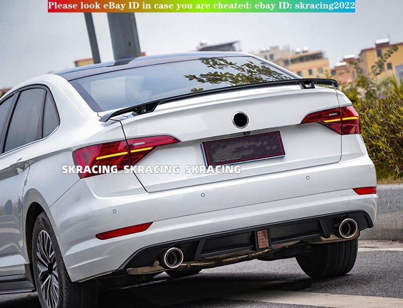For VW Jetta GLI 2019-2021 Sedan Gloss Black Rear Trunk Lip Spoiler ...