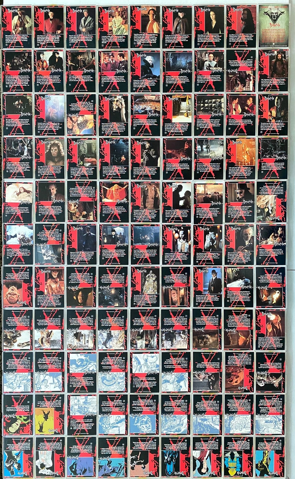 1992 Bram Stoker's Dracula (Movie) Trading Card Base Set of 100 Cards ...