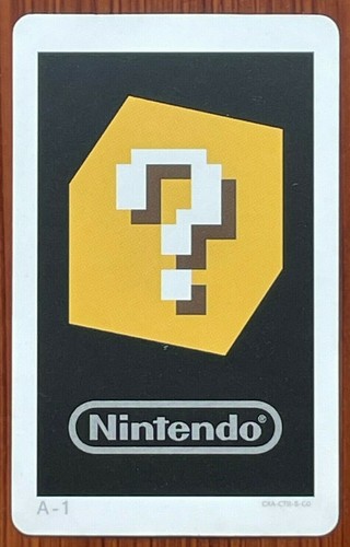 ? Question Mark Nintendo 3DS Augmented Reality Games AR Card (Used no ...