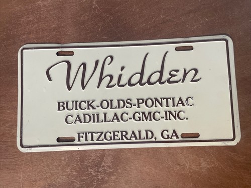 Whidden Buick Oldsmobile Fitzgerald Georgia License Plate Booster ...