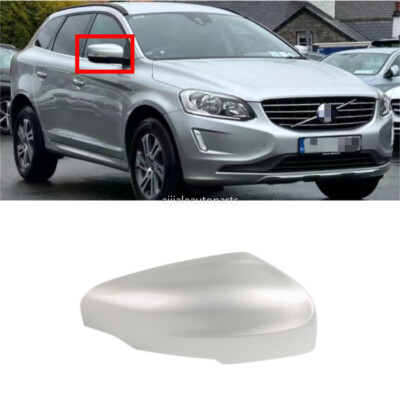 Silver Right Passenger Side Mirror Cover Caps For Volvo XC60 2014 2015 ...